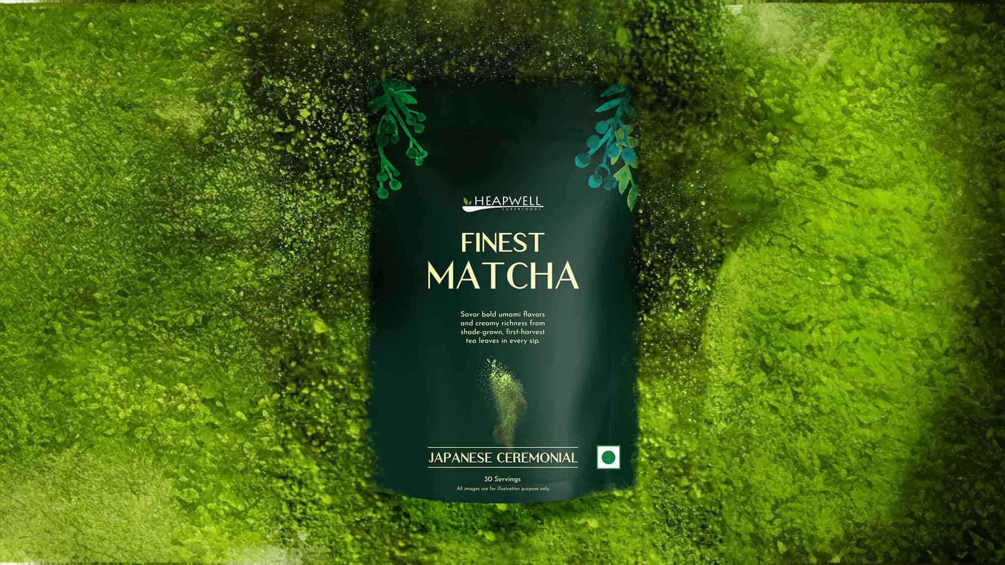 Matcha (AA Ceremonial grade) BARISTA pack, 100g – Heapwell Superfoods